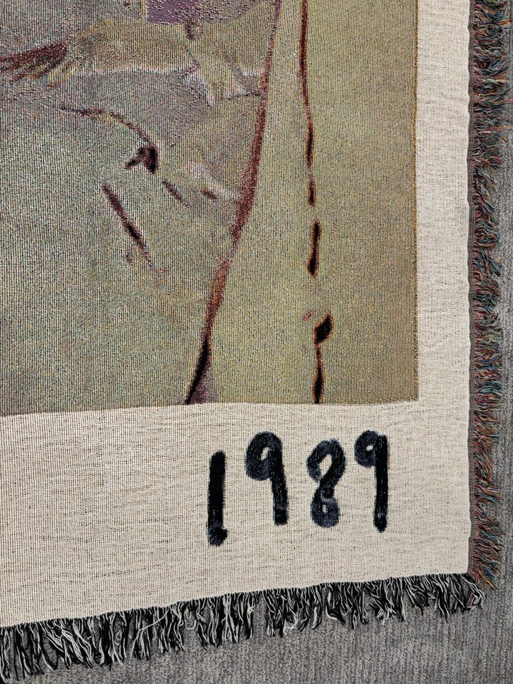 TAYLOR SWIFT 1989 CONCERT TOUR WOVEN TASSELED THROW TAPESTRY BLANKET ...