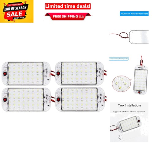 12V Interior LED Lights with ON/Off Switch - 5W Daylight 500LM ...