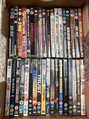 36 DVD Bundle Job Lot Action Comedy Drama Matrix Gladiator Star Trek ...