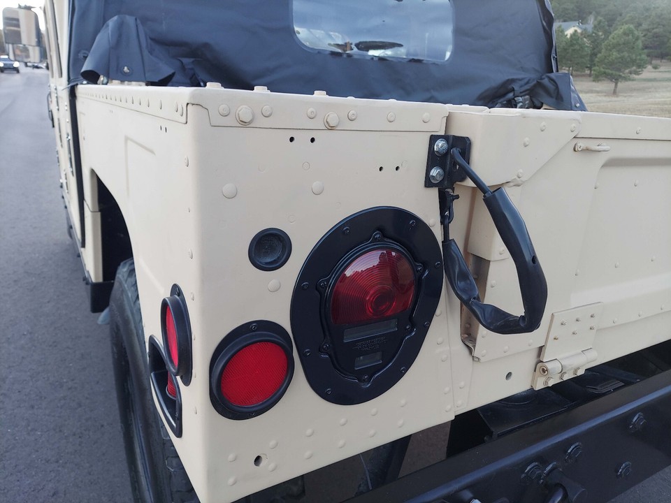 2003 HUMVEE M1097A2 OPENTOP SOFT TOP CONVERTIBLE CARC TAN W/ X-DOORS ...