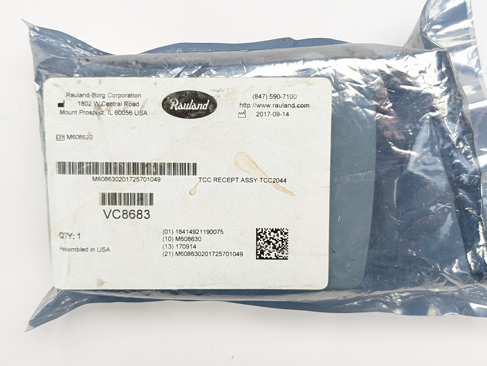 RAULAND BORG VC8683 TCC receptacle assembly for TCC2044 console | eBay