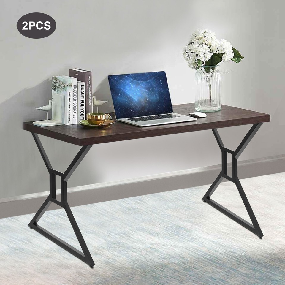 Set of 2 Industrial Steel Metal Table Legs 28 Inch for Desk/Coffee ...