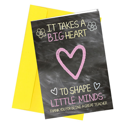#258 It takes a big Heart Greetings card Thank You for being a Great ...