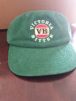 Green corduroy cap Retro VB | eBay