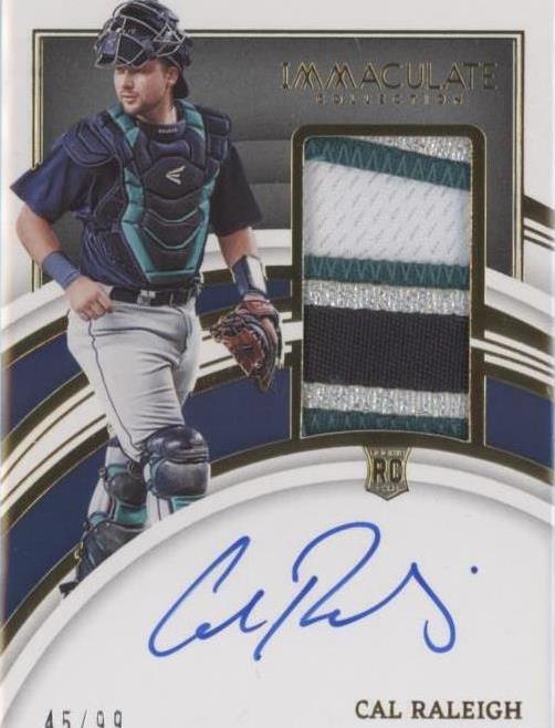 2022 Panini Immaculate Collection - Rookie Patch Autograph Cal Raleigh ...