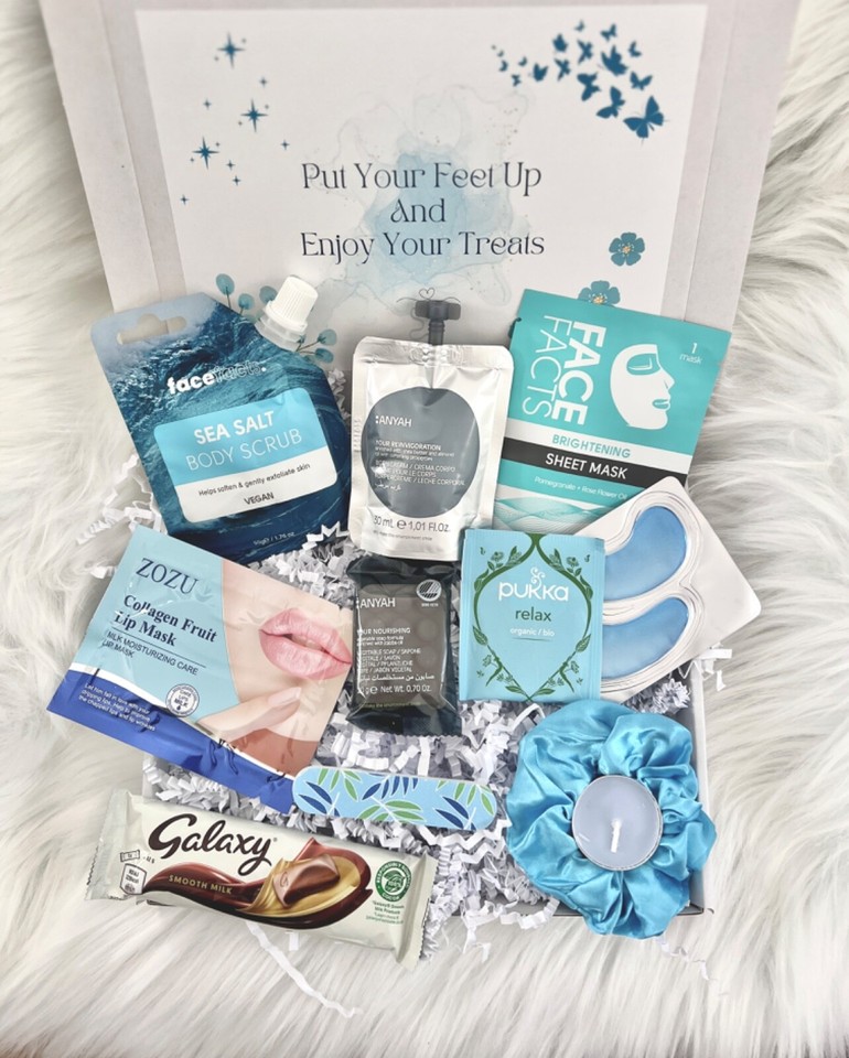 Ladies Pamper Hamper Gift Spa Box Set For Her Personalised Letterbox ...