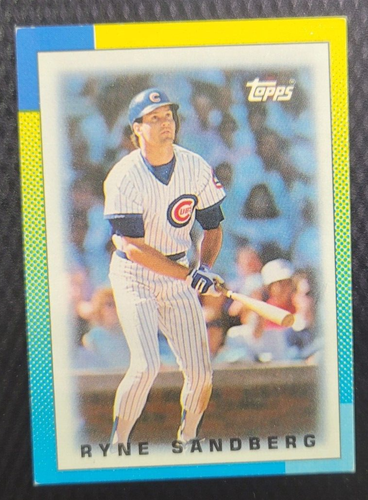 1990 Topps Major League Leaders Minis RYNE SANDBERG Chicago Cubs HOF ...