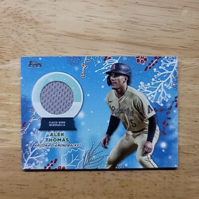 2023 Topps Holiday ALEK THOMAS Dbacks Player Worn Jersey Relic Arizona ...