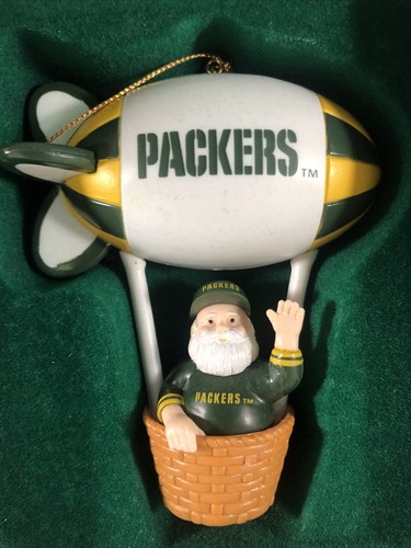 Russ Santa’s Watching Green Bay Packers NFL Zeppelin Basket Christmas ...