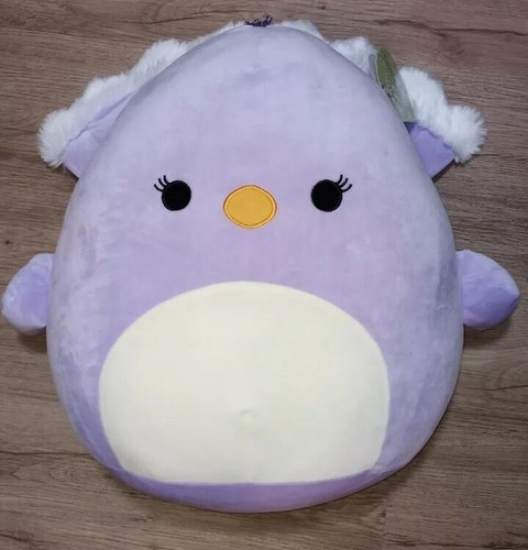 2021 16" Squishmallow ELINA The Purple Peacock Bird Plush Easter ...