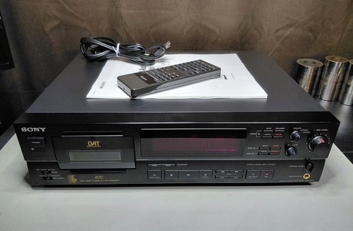 Sony DTC-670 DAT Recorder Tape Deck w Remote & Box SERVICED TESTED ...