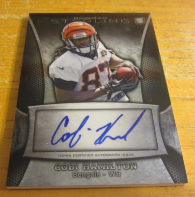 Cobi Hamilton 2013 Bowman Sterling Autographs #BSACH Card NFL ...