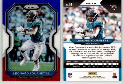 Leonard Fournette 2020 Prizm Red White & Blue #93 Jaguars | eBay