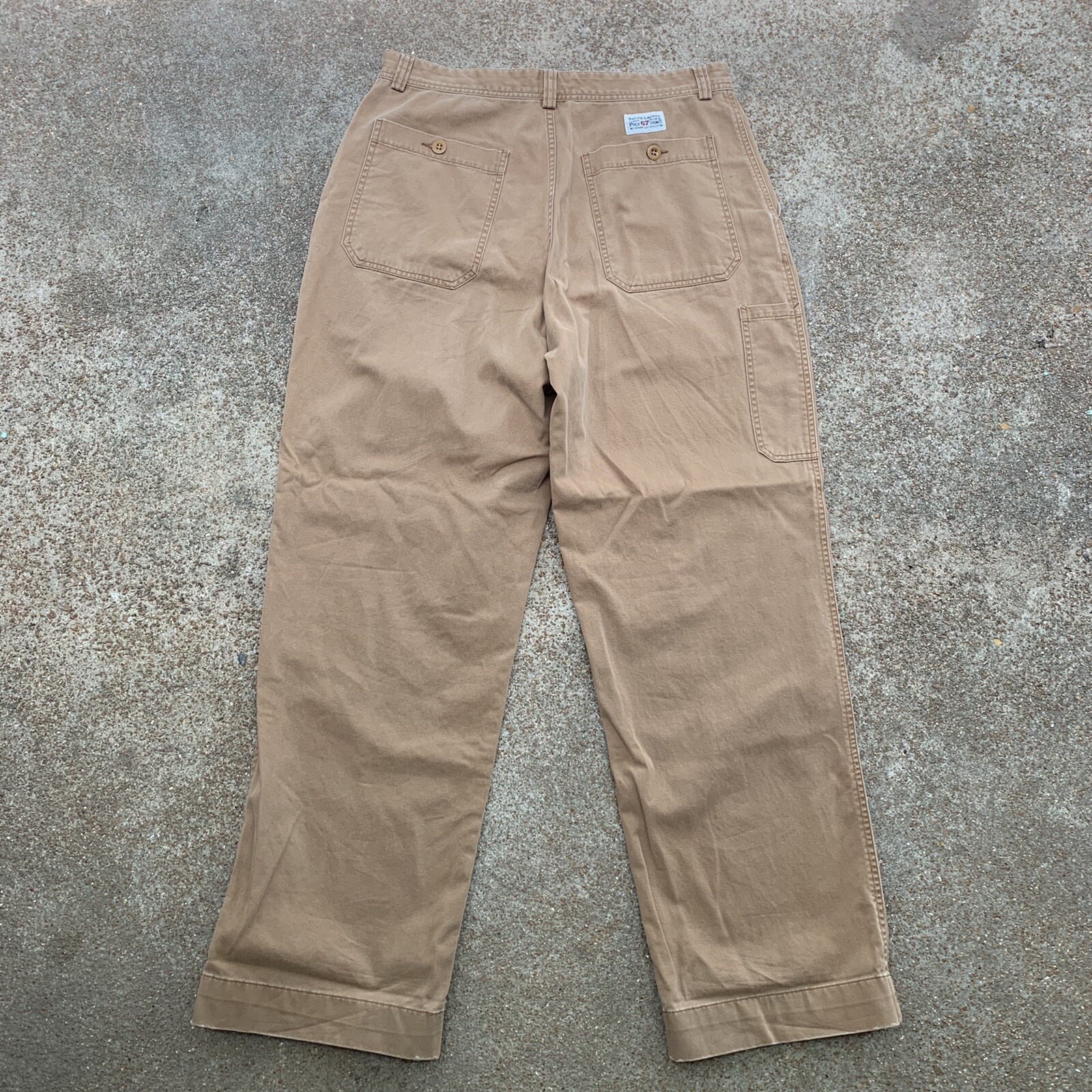POLO RALPH LAUREN - EUC Classic 67 Chino Khaki Pants, Mens 34 Waist x ...