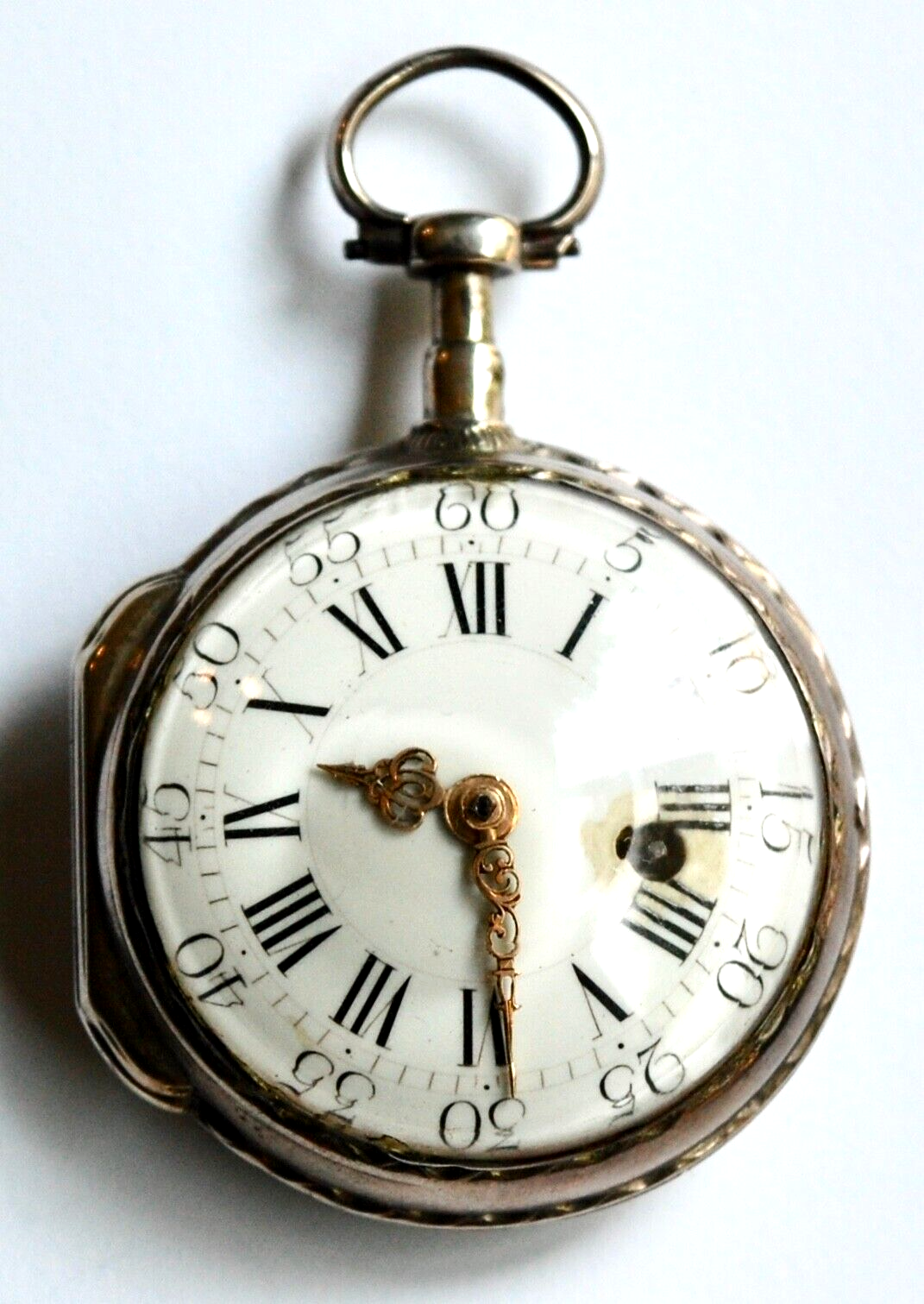 ANTIQUE VERGE SILVER REGNIER ARRAS FUSEE French 18th C 1700s POCKET ...