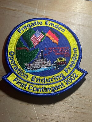 2002 US/GERMANY NAVY PATCH-FIRST CONTINGENT 2002 OEF-ORIGINAL BEAUTY ...
