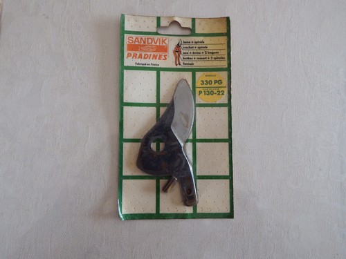 LAME DE SECATEUR SANDVIK PRADINES 330 PG pour Sécateur P 130-22 NEUVE ...