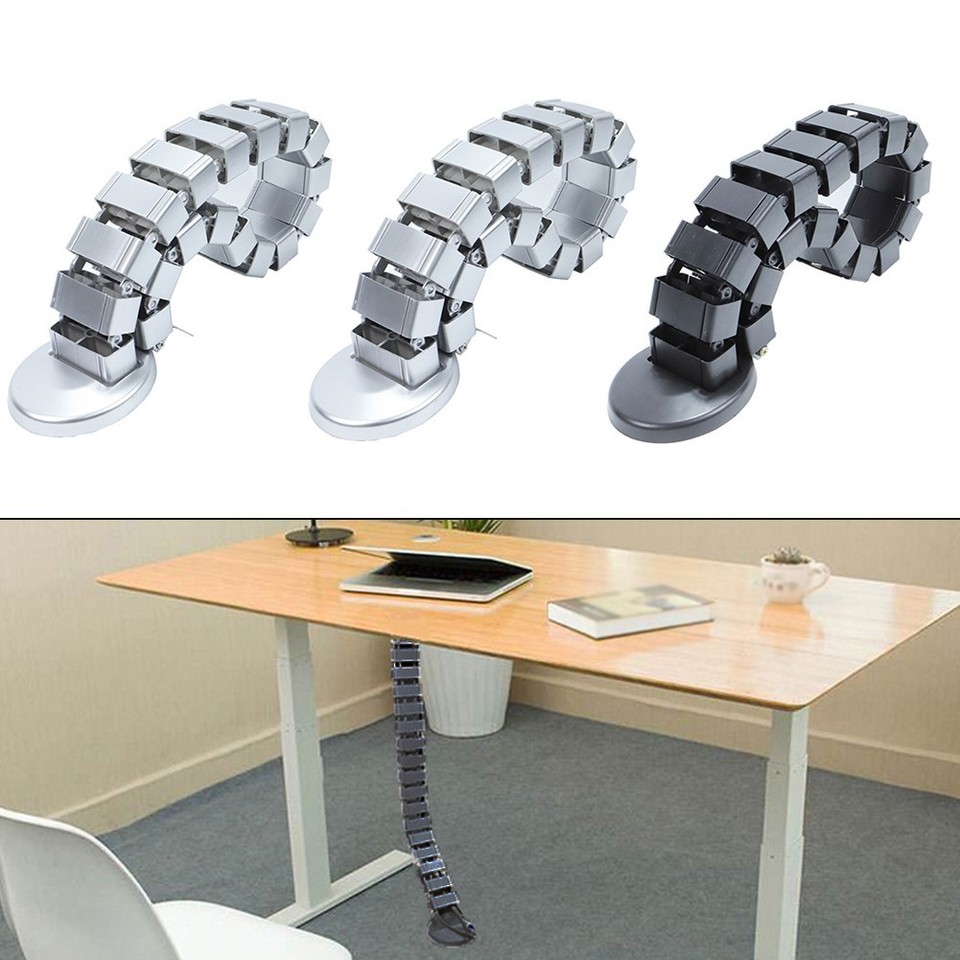 Desk Cable Management Spine 49 with Magnetic Links and Sturdy ...