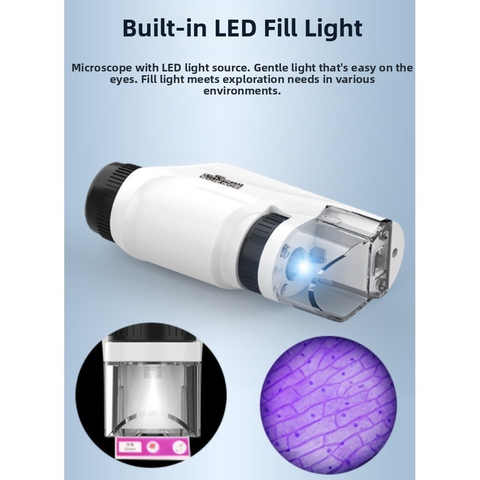 Educational Toy Handheld Microscope Science Experiments Lightweight ...