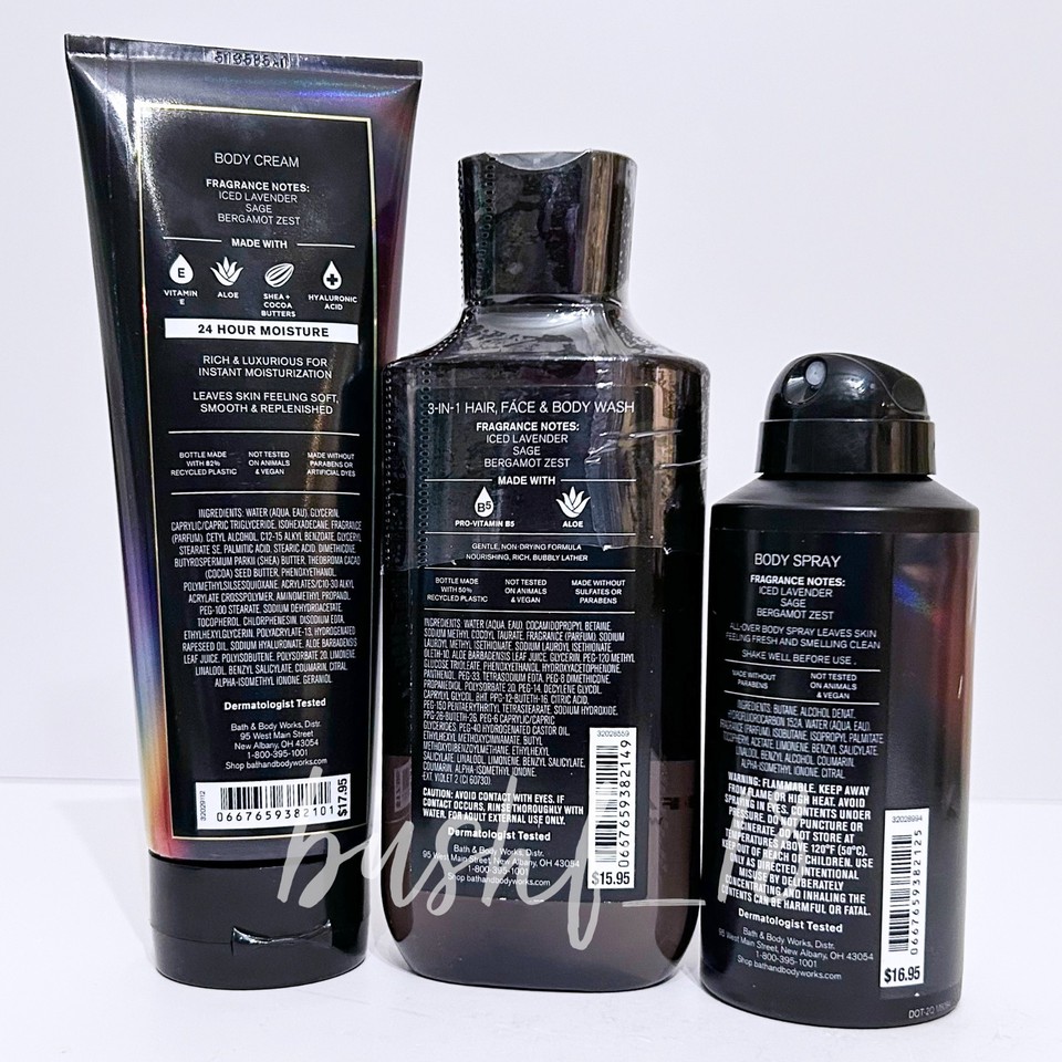 Bath & Body Works 7pc TO THE MOON Body Wash, Cream, Spray, Bar Soap ...