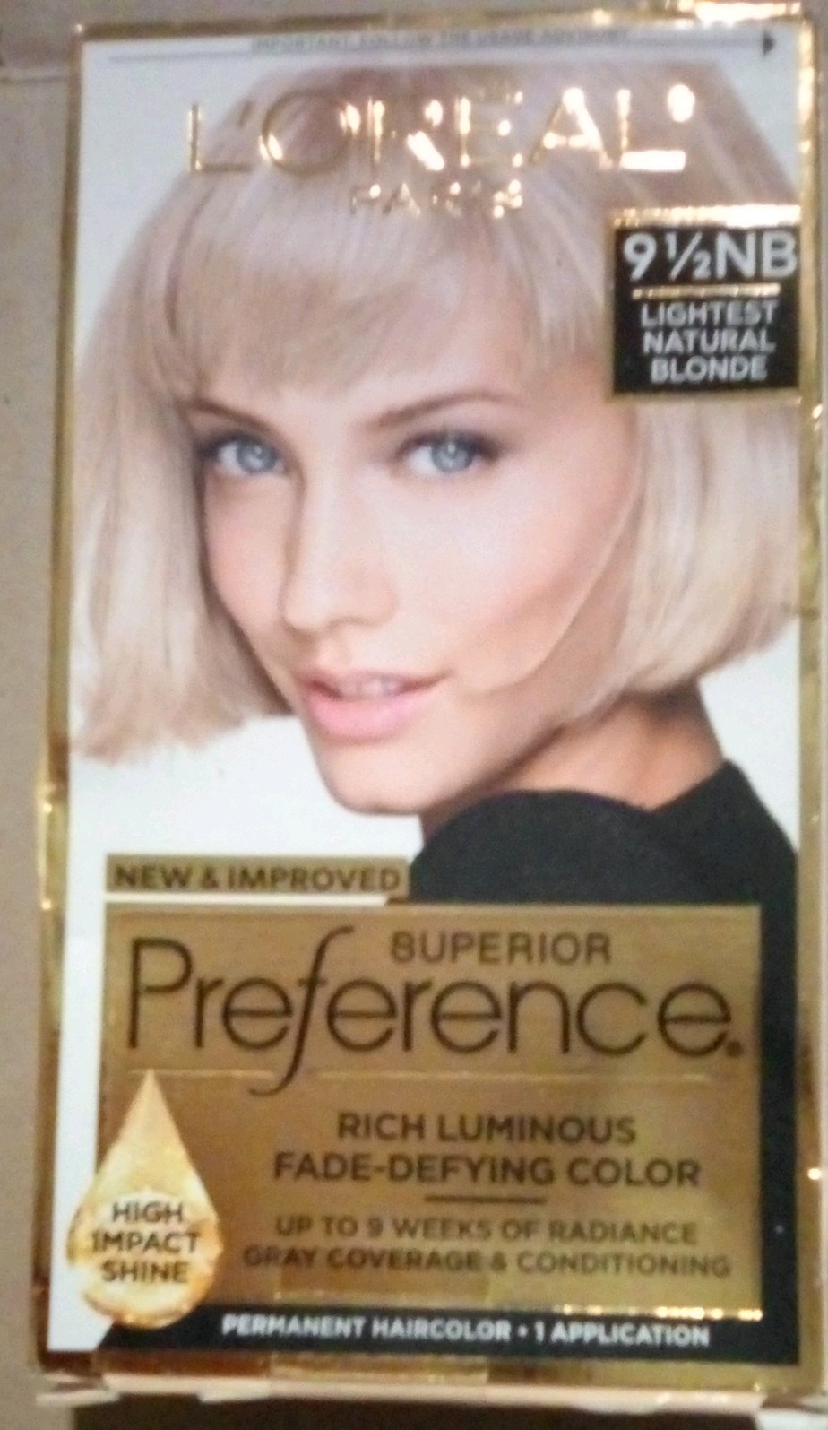 Loreal Superior Preference Hair Color 9.5NB Lightest Natural Blonde | eBay