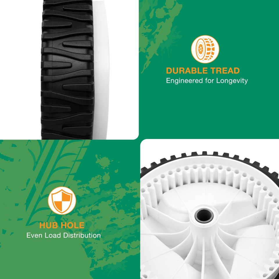 8" Front Drive Wheel Set For Husqvarna Craftsman Poulan Pro 532403111 ...