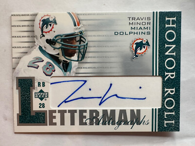 Travis Minor - 2003 Upper Deck Honor Roll Letterman Autograph Auto Rare ...