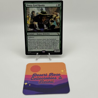 MTG Sharp-eyed Rookie 0176 Murders At Karlov Manor Rare NM+ | eBay