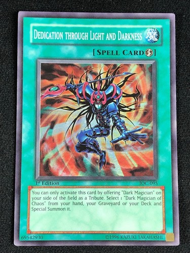 YUGIOH DEDICATION THOUGH LIGHT AND DARKNESS IOC-095 1ST SUPER PLAY/WEAR ...