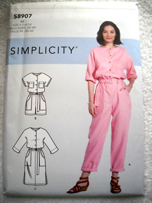Simplicity 8907 Jumpsuit Romper Dress size 6-14 Sewing Pattern * | eBay