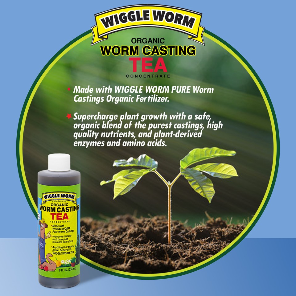 WIGGLE WORM Organic Pure Worm Castings Tea Fertilizer Liquid ...