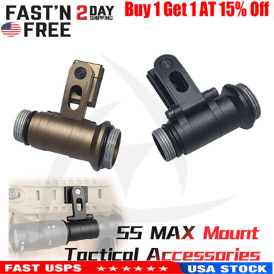 Tactical SS M-AX Helmet Mount for SF M300 M600 Scout Flashlight KIJI IR ...