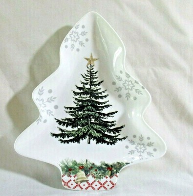 Christmas Tree Porcelain Candy Dish by Studio Fivolite 9"L X 8"W Meehan ...