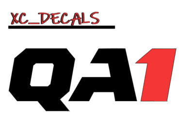 QA1 (x2) PAIR Vinyl Decal Sticker Logo Racing Suspension Driveshaft ...