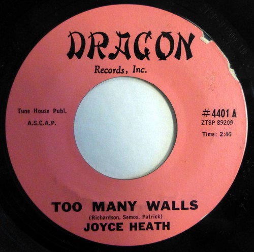 Joyce Heath 45 Plus Qu ' Assez Beaucoup Walls / The Fortune Teller ...