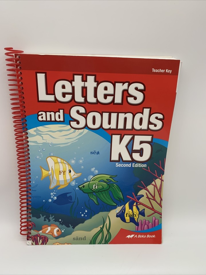 Abeka Kindergarten Set of Teacher Editions- K5 Letters & Sounds, Number ...