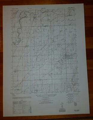 1940's Army (like USGS) topo map Hope Indiana -Sheet 3862 IV SE | eBay