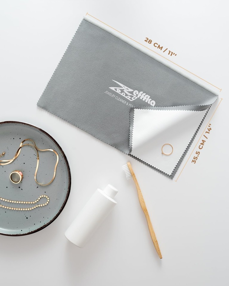 Gold and Silver Polishing Cleaning Cloth for Jewelry Coins Watches and ...