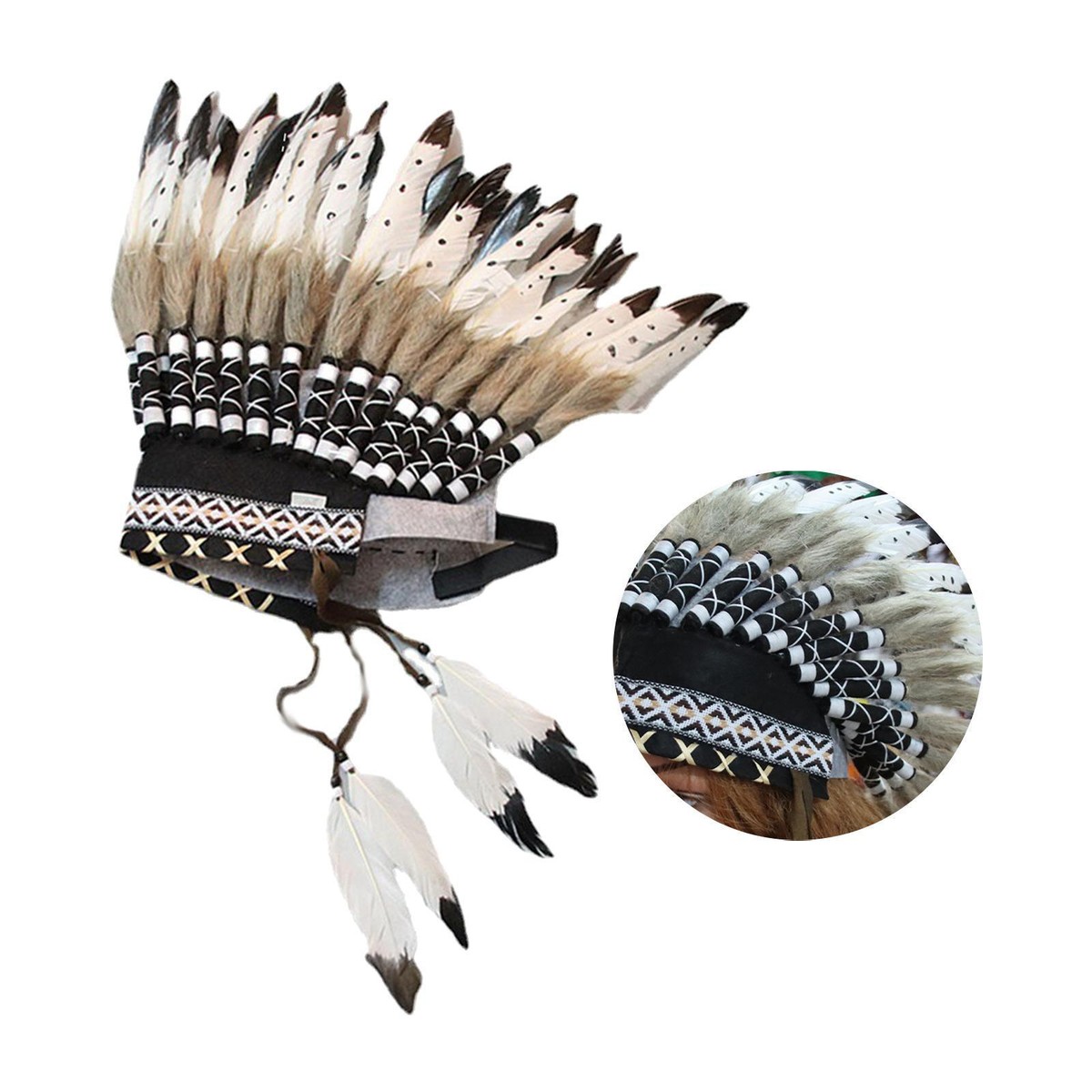 Native American Feather Hat