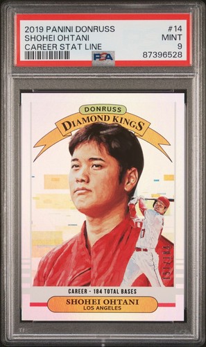 2019 Panini Donruss - Diamond Kings Career Stat Line #14 Shohei Ohtani ...
