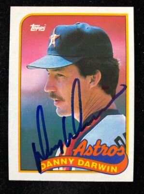 DANNY DARWIN 1989 TOPPS AUTOGRAPHED SIGNED AUTO BASEBALL CARD 719 ...