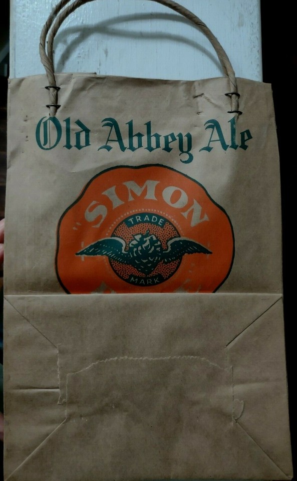 Vintage Simon Pure Beer Old Abbey Ale William Simon Brewery Buffalo NY ...