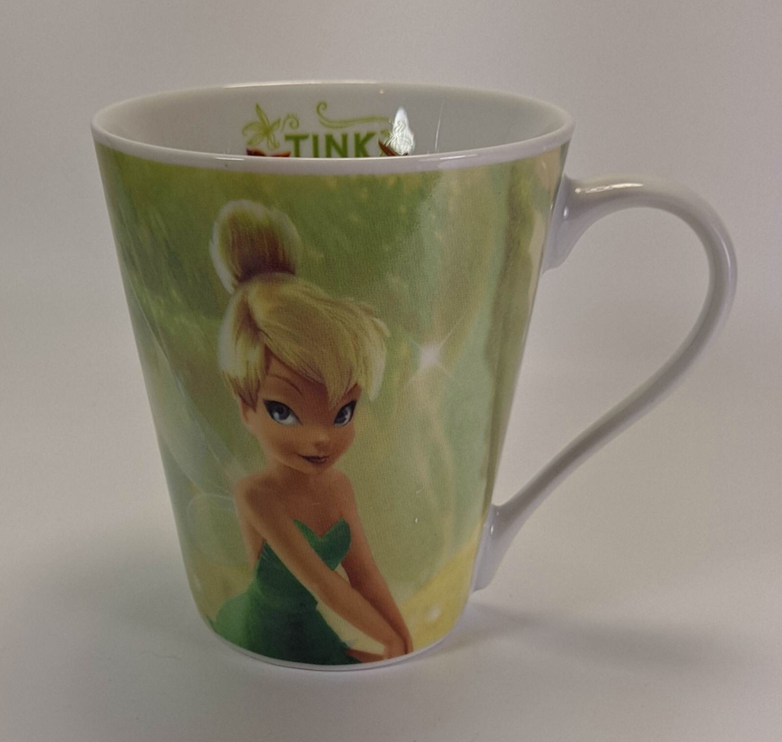 Disney TINK Tinker Bell Coffee Mug Tea Cup Blonde Winged Fairy Pixie ...