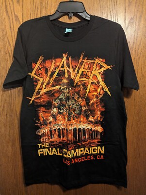 SLAYER 2019 FINAL CAMPAIGN SIZE MED T SHIRT OFFICIAL MERCHANDISE RARE ...