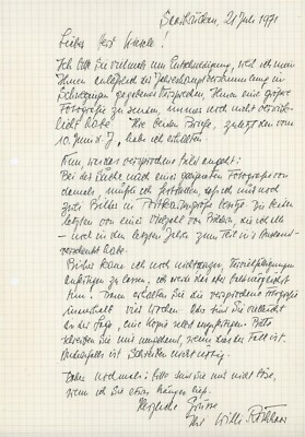 Willi Rothaar- Signed Handwritten Letter | eBay