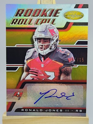 Ronald Jones II 2018 Certified Rookie Roll Call Gold Signature RC-RJ ...