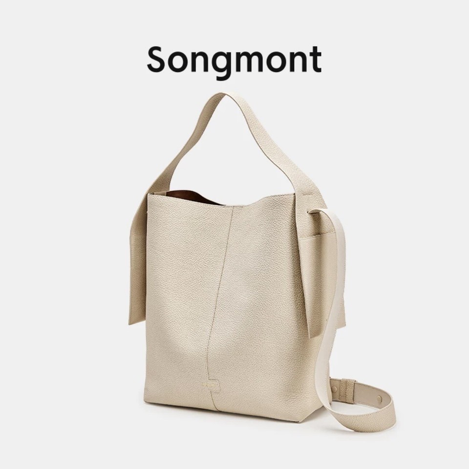 Songmont 2024 Hanging Ear Tote Bag, Denim Shoulder Crossbody Bag Size M ...