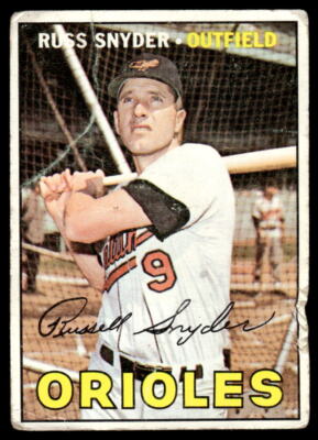 1967 Topps Russ Snyder #405 Baltimore Orioles Baseball Card | eBay