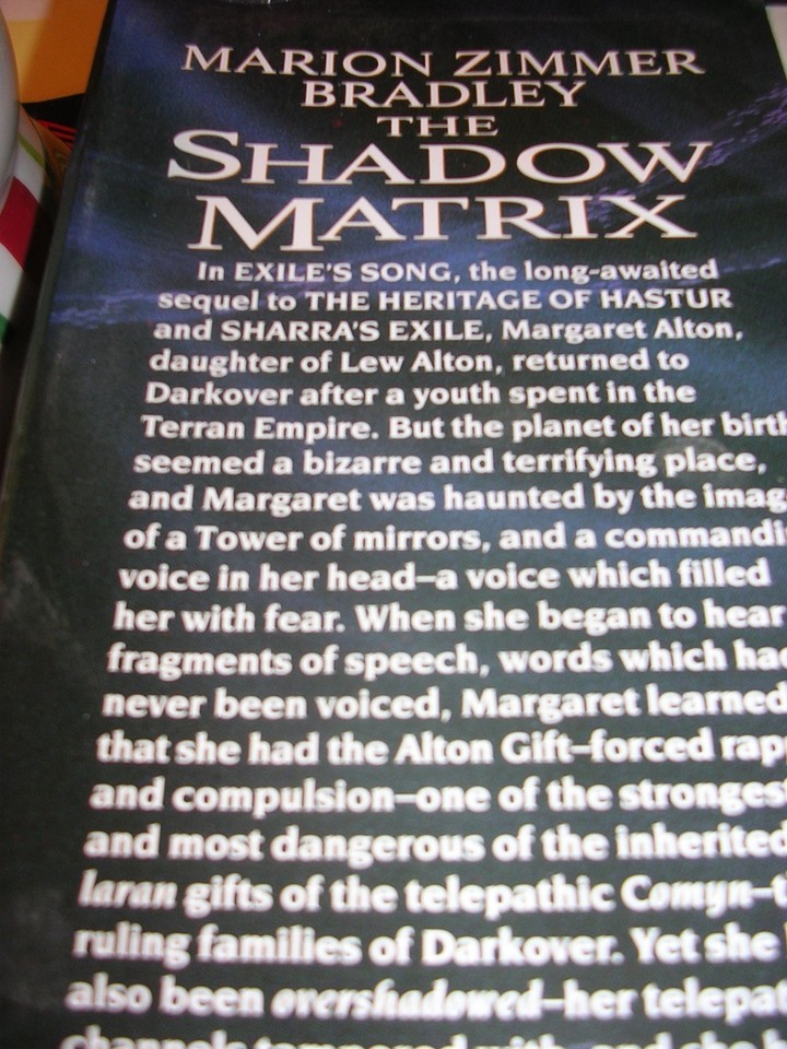 The Shadow Matrix by Marion Zimmer Bradley (1997, Hardcover ...