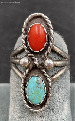 Sterling Silver Native American Style size 6.25 Ring | eBay